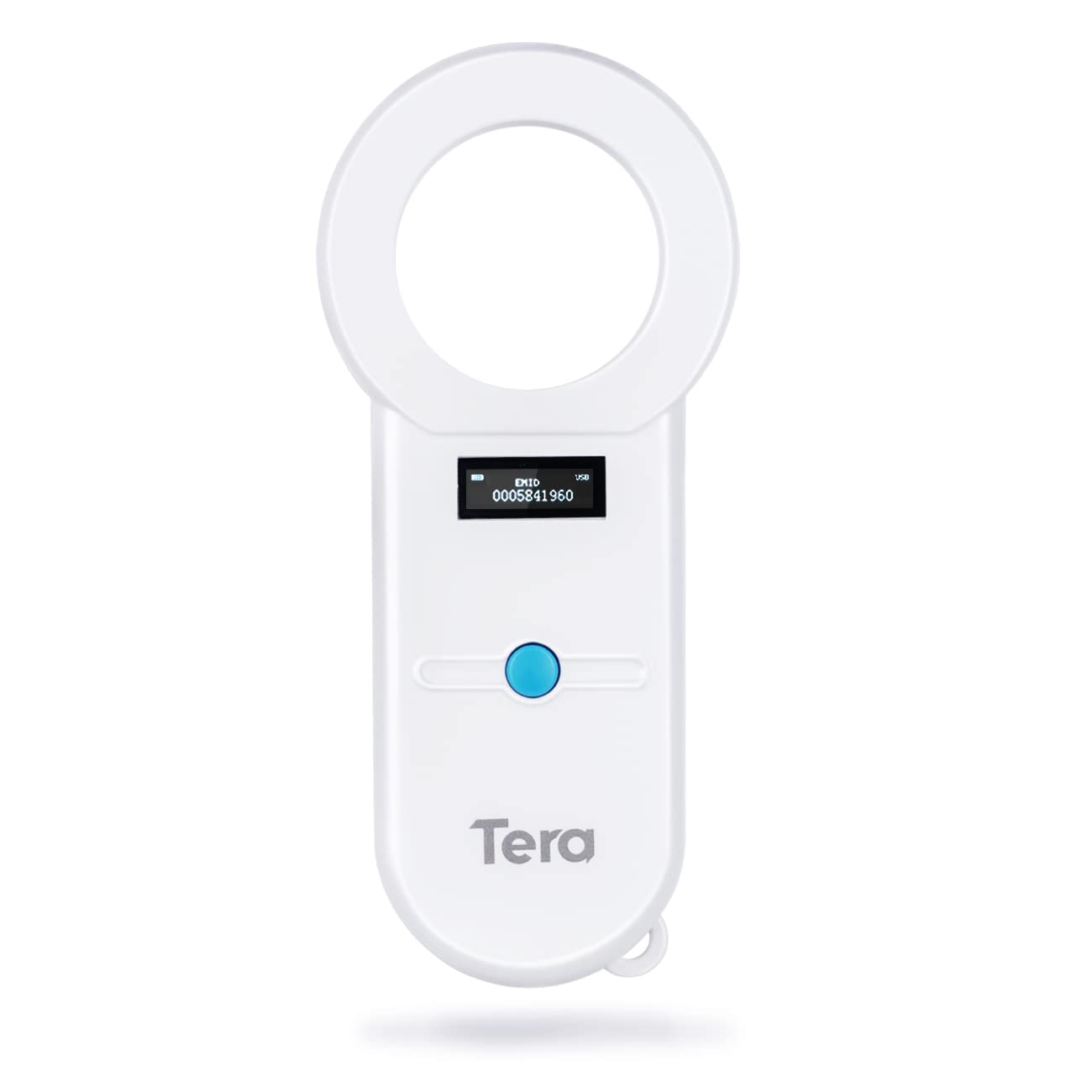 Tera Pet Microchip Reader Scanner RFID Portable Animal Chip ID Scanner with OLED Display Screen Rechargeable Data Storage Tag Scanner Supports EMID FDX-B(ISO11784/85) for Dog Cat Pig Animal Management
