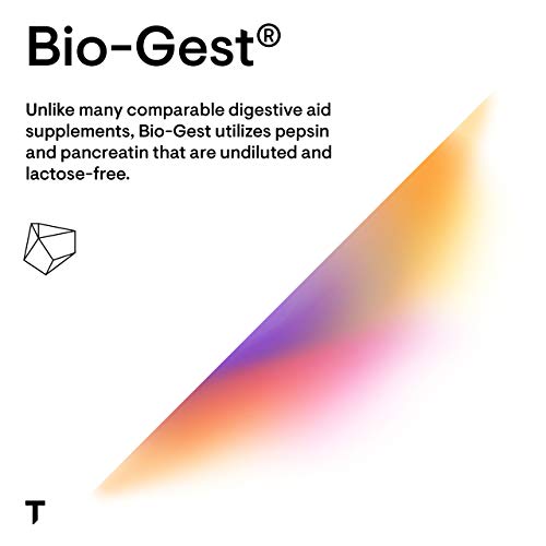 Thorne Bio-Gest - Blend of Digestive Enzymes to Aid Digestion - Gut Health Support with Pepsin, Ox Bile & Pancreatin - 180 Capsules - 90 Servings