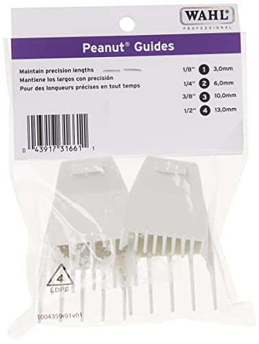 WAHL Comb Set for Peanut Trimmer, White