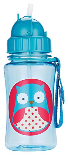 Skip Hop Toddler Sippy Cup with Straw, Zoo Straw Bottle, Owl