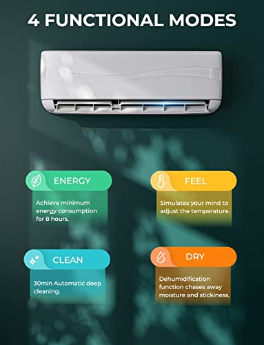 SIMOE 12000BTU Mini Split Air Conditioner and Heater, 115V 20 SEER2 Ductless AC Unit with 1 Ton Heat Pump & Ductless Inverter System, Energy Efficient Unit Rooms up to 750 Sq.Ft