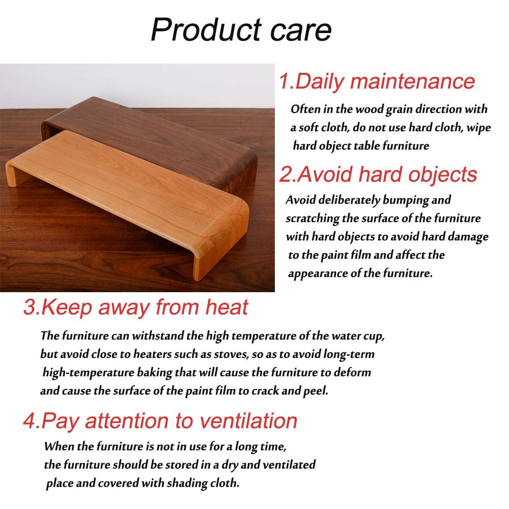 Display Stand, Living Room Decoration Stand,Computer Screen Riser Base,Desk Extension Rack,Desktop Keyboard Storage Organizer,Laptop Stand Base,Desktop Storage Rack,Solid Wood, Corner Tenon Structur