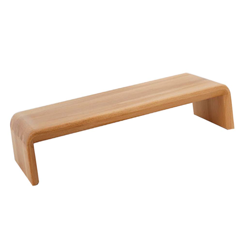 Display Stand, Living Room Decoration Stand,Computer Screen Riser Base,Desk Extension Rack,Desktop Keyboard Storage Organizer,Laptop Stand Base,Desktop Storage Rack,Solid Wood, Corner Tenon Structur