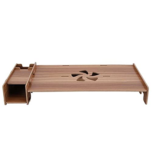 ROLTIN Wooden Computer Monitor Stand Riser Desktop Storage Shelf Laptop Stand Organizer Monitor Holder for Home Office Supplies