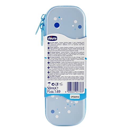 Chicco – Strawberry Toothpaste with Fluoride Dental Set Blue
