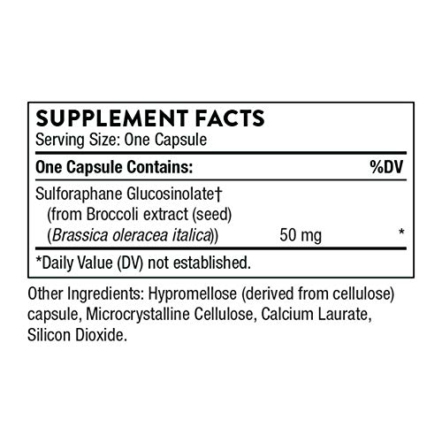 Thorne Crucera-SGS - Broccoli Seed Extract for Antioxidant Support - Sulforaphane Glucosinolate (SGS) - 60 Capsules