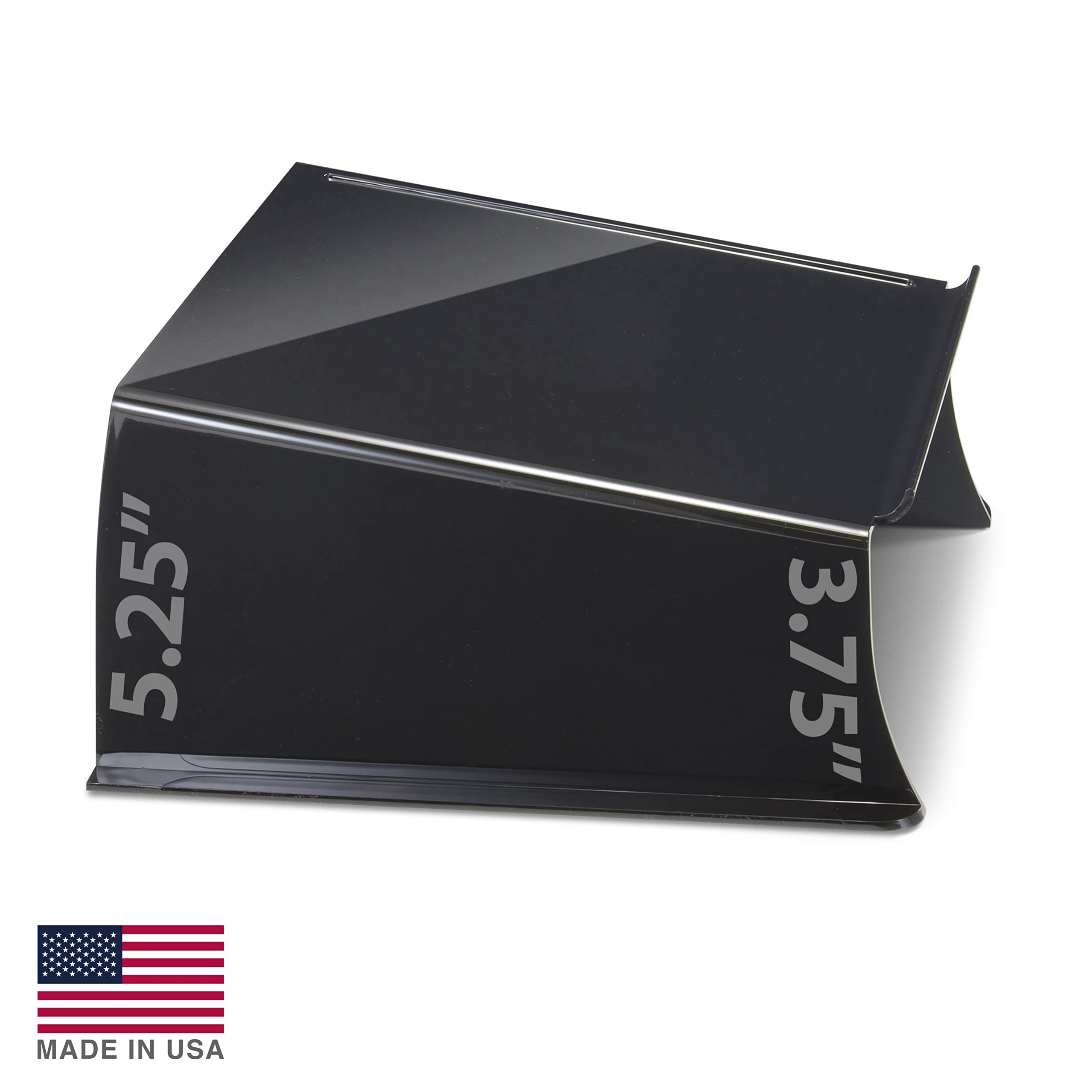 Officemate Telephone Stand, Laptop Stand, Black Plastic Computer Riser, Laptops Elevator for Desk, 12.5 x 10 .125 x 5.25 Inches, Black (21522)