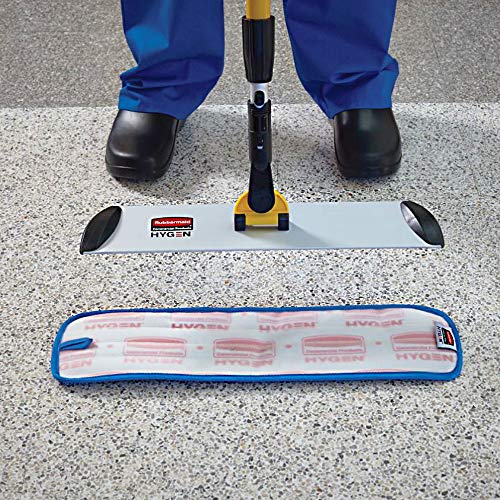 Rubbermaid Commercial Products, Lightweight HYGEN Quick-Connect Mop Frame for Wet or Dry/Dust Pads, 17 Inch, FGQ56000YL00