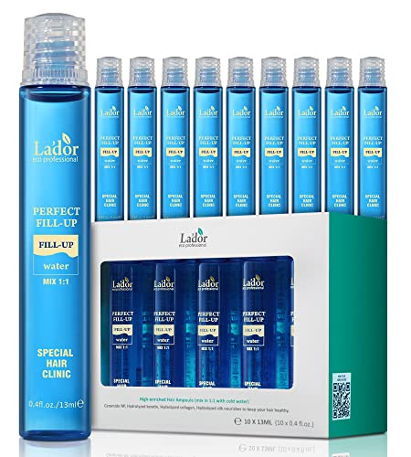 LA'DOR Perfect Hair Fill-Up Original 3 Seconds Intensive Keratin Hair Mask Rinse Off Treatment for Bleached Frizzy Damaged Dry Perms Dyes Deep Conditioner Protein Hair Mask Self Hair Care Korean x 10 LADOR