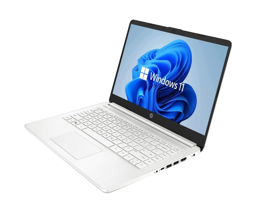 Newest HP 14" HD Laptop, Windows 11, Intel Celeron Dual-Core Processor Up to 2.60GHz, 4GB RAM, 64GB SSD, Webcam(Renewed)