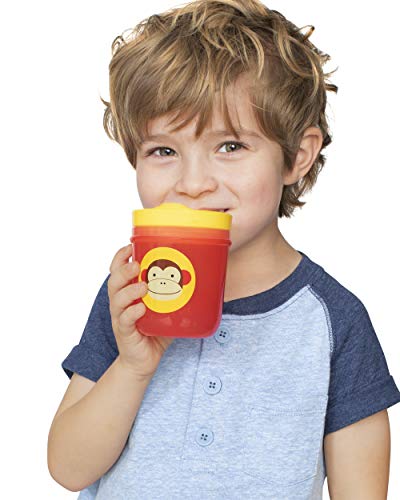 Skip Hop Toddler Sippy Cup, Zoo Tumbler Cups, 2 Pack, Monkey/Dog