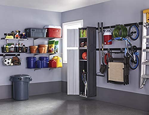 Rubbermaid Commercial Products Brute Tote Storage Container With Lid, 20- Gallon, Gray (FG9S3100GRAY)