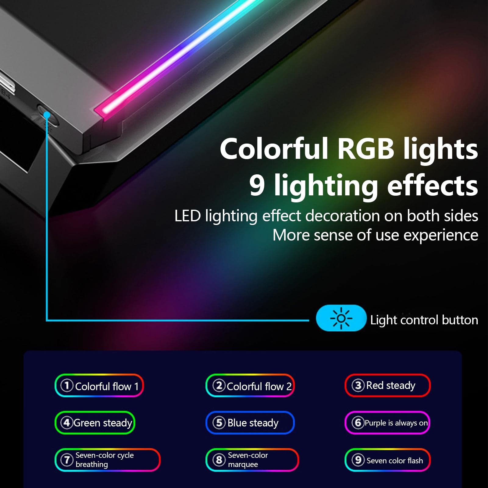 Monitor Stand Riser, Adjustable Height PC Stand Riser, RGB 4 USB3.0 Hub Ports, Foldable Computer Monitor Riser, Monitor Stand Riser For Desk, T1 Ergonomic PC Stand Riser Organizer, Desk Accessories