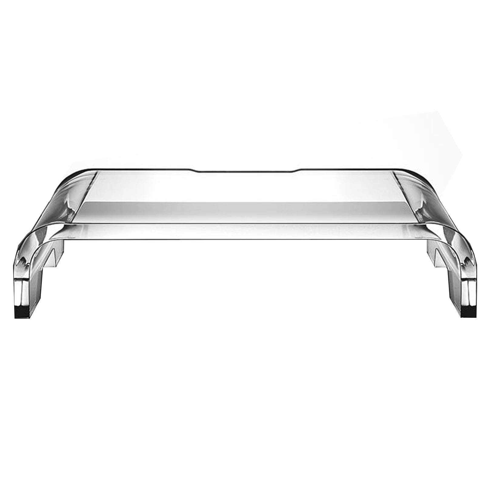 Jcnfa-Shelves Clear Acrylic Computer Monitor Stand Holder, Heavy Duty Monitor Riser for Office Home Desktop Corner, Free Standing Monitor Stands ，2 Colors,3 S(Size:19.688.662.75in,Color:Transparent)
