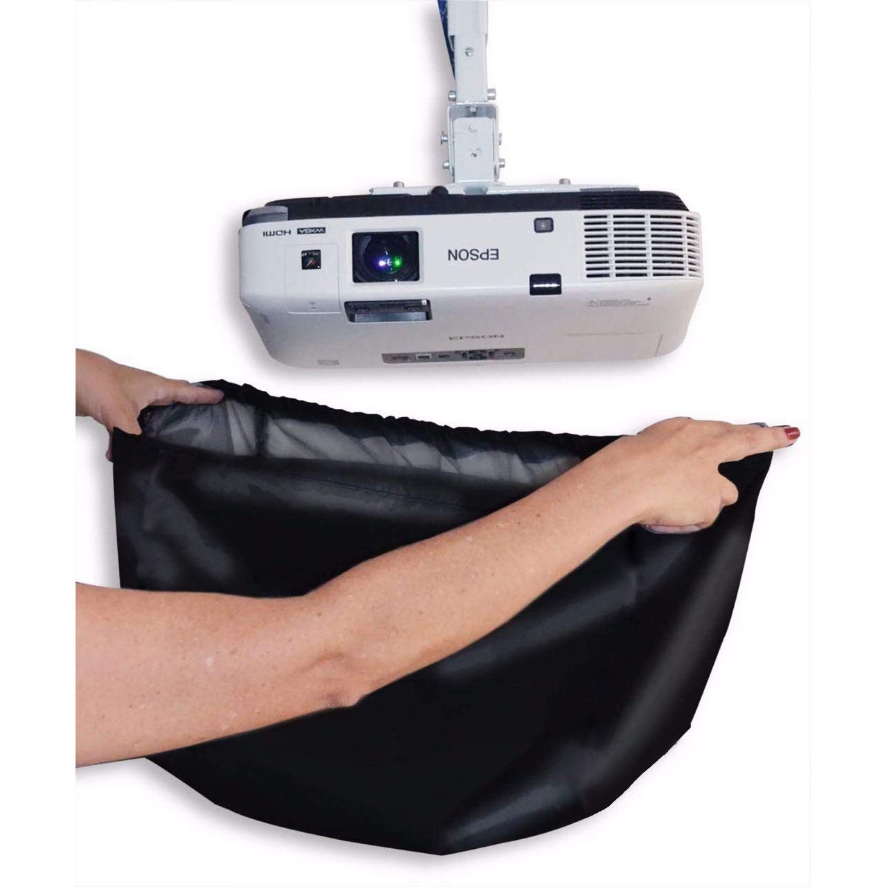 Projector Cover, Suitable for Ceiling Home and Outdoor Installation of Video Projector dust and Water Protection Cover, 13.7'' x 13.7'' x 8.6''
