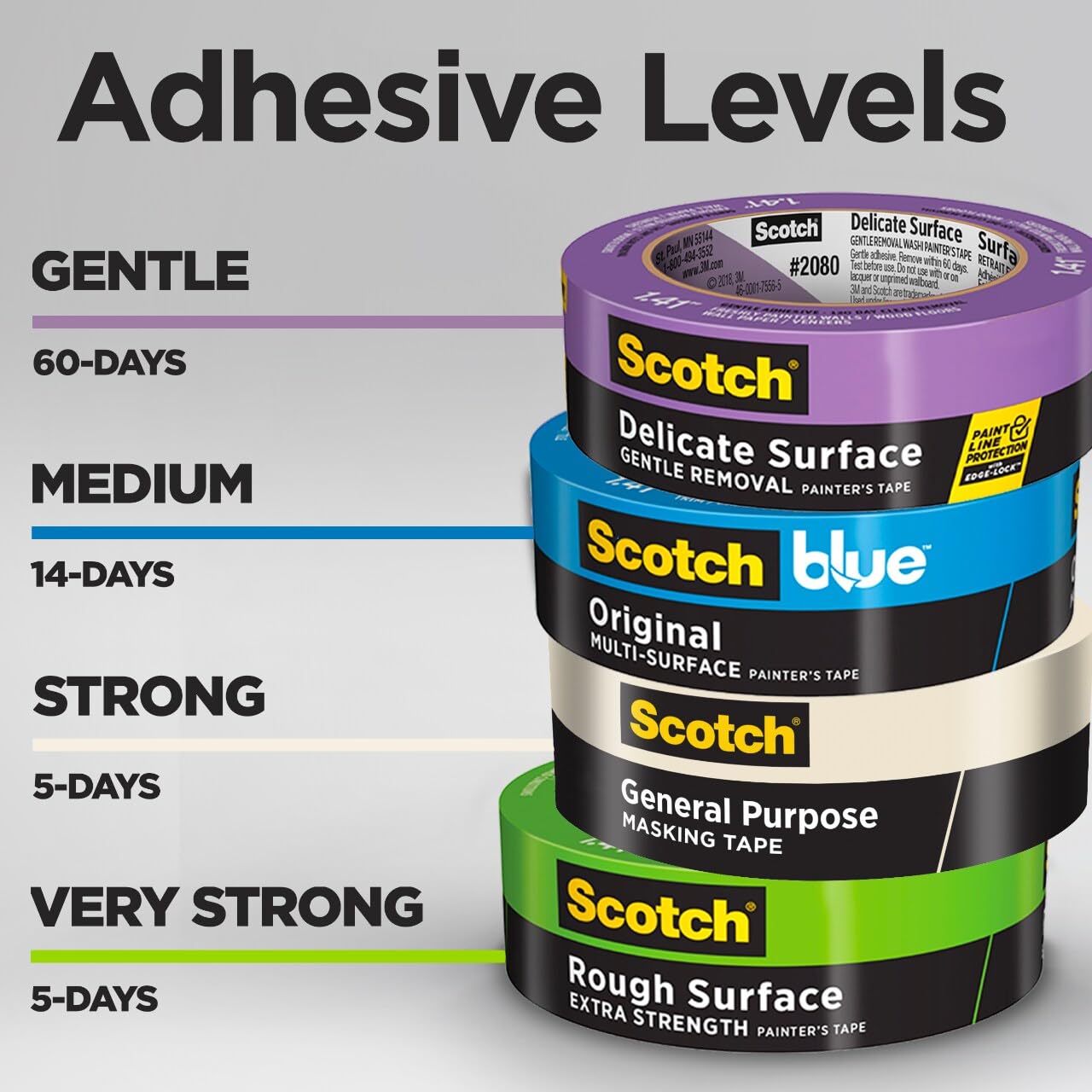 Scotch General Purpose Masking Tape, Tan, Tape for Labeling, Bundling and General Use, Multi-Surface Adhesive Tape, 0.94 Inches x 60 Yards, 1 Roll