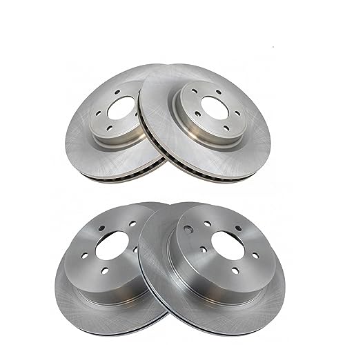 TYYLMY 4pcs Disc Brake Rotor Set Front Rear Left Driver and Right Passenger Side Performance Kit 2527674453 AX901204 533-58677