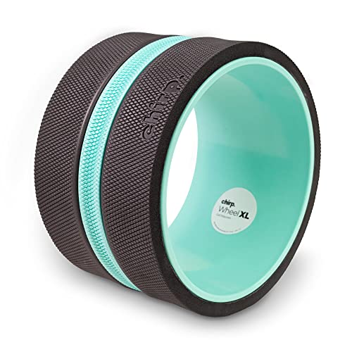Chirp Wheel XL - Super Comfort Back Massage Roller, X-Large Back Stretcher with Extra Cushion, Wider, More Stable Base, and Sufficient Pressure, Back Cracking Device, Big Wheel Holds Up to 500 lbs.