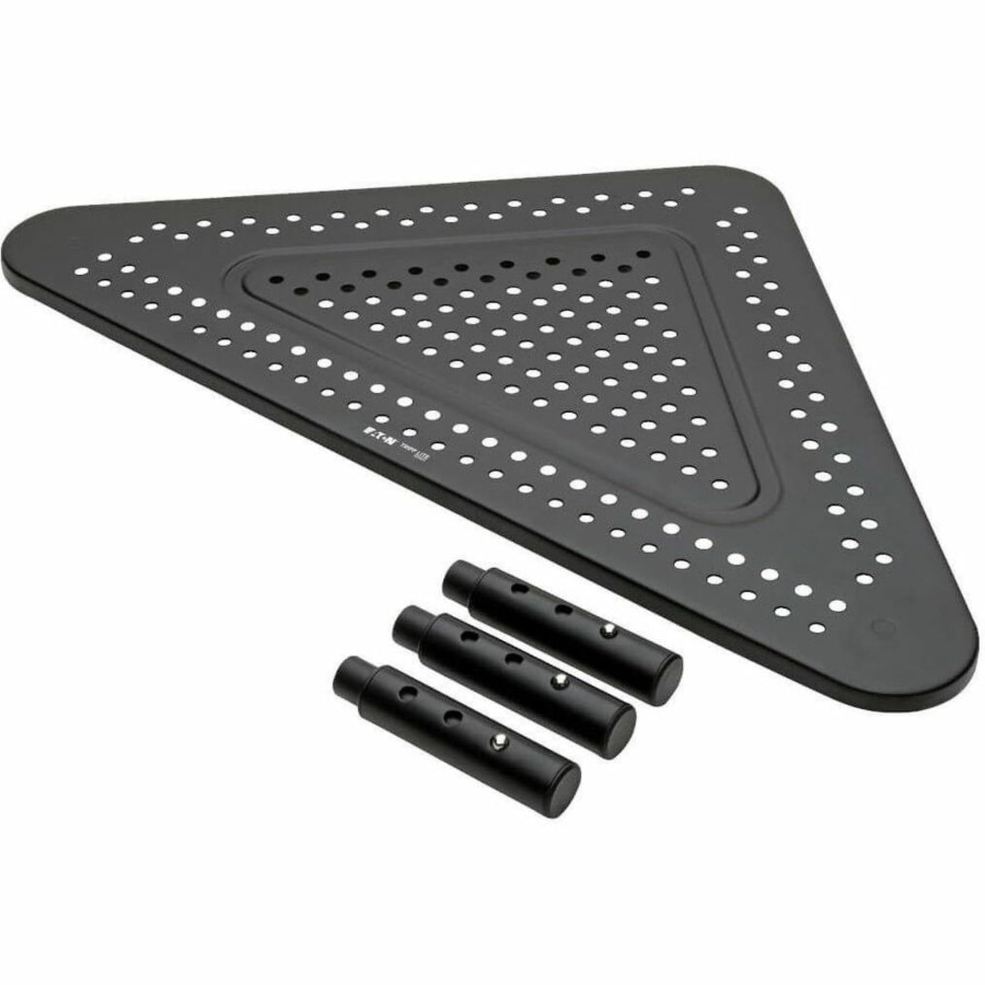 Tripp Lite Computer Monitor Stand, Corner Desk Monitor Stand for L Shaped Desk, Adjustable Height, 12 x 20 in., Metal, Black (MR1220M)