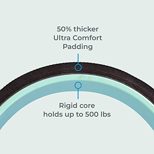 Chirp Wheel XL - Super Comfort Back Massage Roller, X-Large Back Stretcher with Extra Cushion, Wider, More Stable Base, and Sufficient Pressure, Back Cracking Device, Big Wheel Holds Up to 500 lbs.