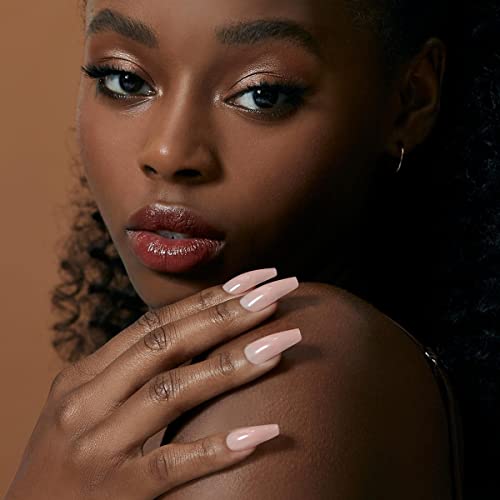 KISS Bare But Better TruNude Fake Nails Nude Nail Shades Manicure Set, Nude Glow', 28 Chip Proof, Smudge Proof Glue-On Nails