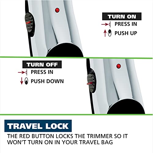 Wahl Clipper Rechargeable Beard Trimmer With Travel Lock, Self-sharpening Blades, and 10 Different Trimming Lengths – Model 9916-817V