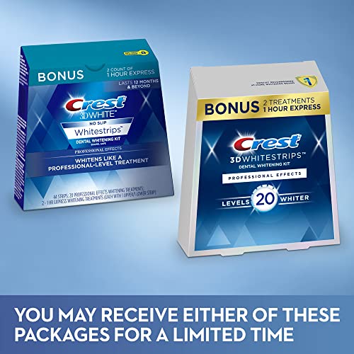 Crest 3D Whitestrips, Professional Effects, Teeth Whitening Strip Kit, 44 Strips (22 Count Pack)