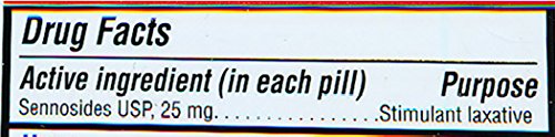 Equate Maximum Strength Laxative, Sennosides Stimulant Laxative, 25mg, 90ct, By Equate, Compare to Maximum Strength Ex-Lax
