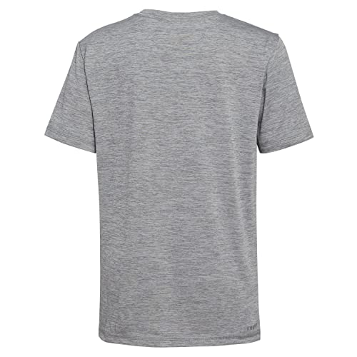 adidas boys Short Sleeve Aeroready® Bos Toss Tee T Shirt, Charcoal Grey Heather, Large US