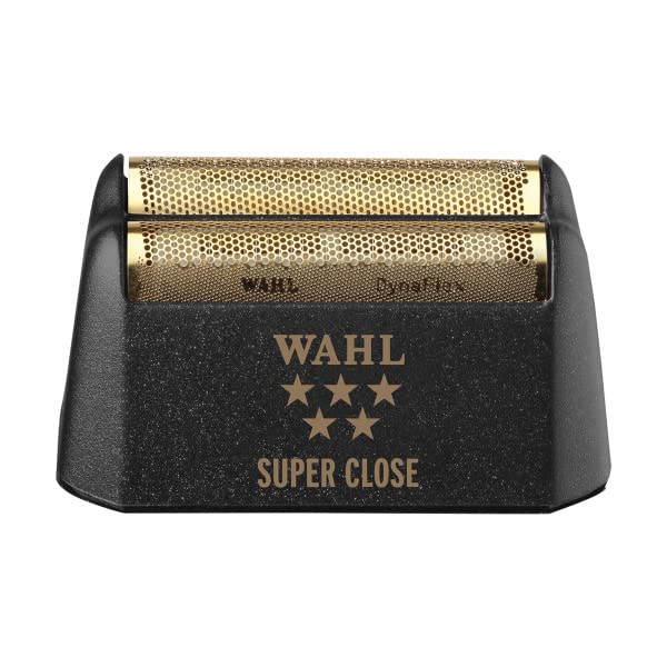 Wahl Professional 5 Star Series Finale Shaver Replacement Super Close Gold Foil, Hypo-Allergenic, Super Close, Bump Free Shaving for Professional Barbers and Stylists - Model 7043-100