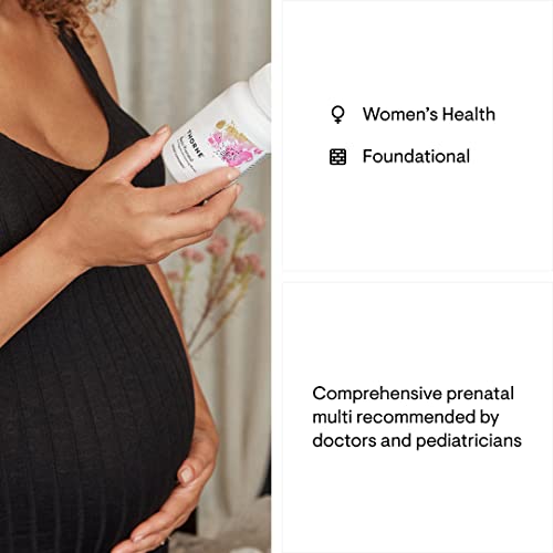 Thorne Basic Prenatal - Well-Researched Folate Multi for Pregnant and Nursing Women Includes 18 Vitamins and Minerals, Plus Choline - 90 Capsules - 30 Servings