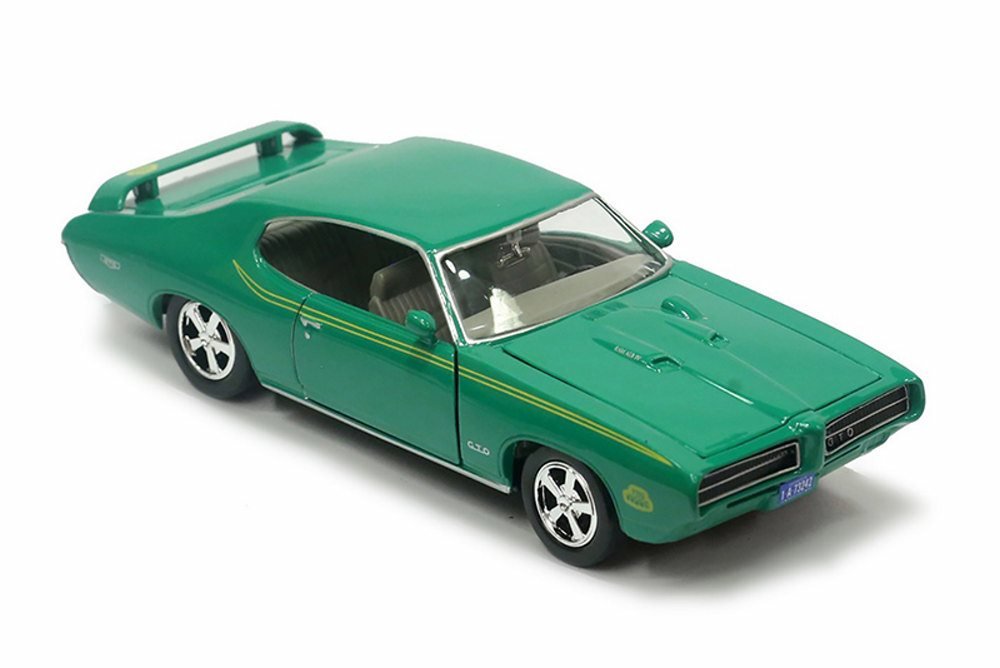 1969 Pontiac GTO Judge, Green - Motormax 73242 - 1/24 scale Diecast Model Toy Car