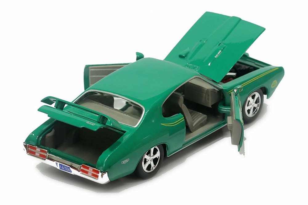 1969 Pontiac GTO Judge, Green - Motormax 73242 - 1/24 scale Diecast Model Toy Car