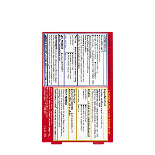 Tylenol Cold + Flu Severe Day & Night Caplets - 24 ct, Pack of 2