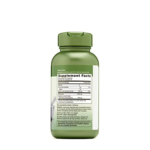 GNC Herbal Plus Cranberry D-Mannose, 60 capsules