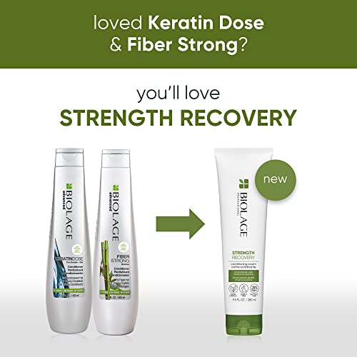 BIOLAGE Strength Recovery Shampoo | Gently Cleanses & Reduces Breakage | For Damaged & Sensitized Hair Types | Vegan | Cruelty-Free | Valentines Day Gift For Her