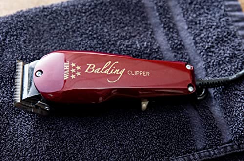 Wahl Professional 5-Star Balding Clipper with V5000+ Electromagnetic Motor and 2105 Balding Blade for Ultra Close Trimming, Outlining and for Full Head Balding for Professional Barbers - Model 8110