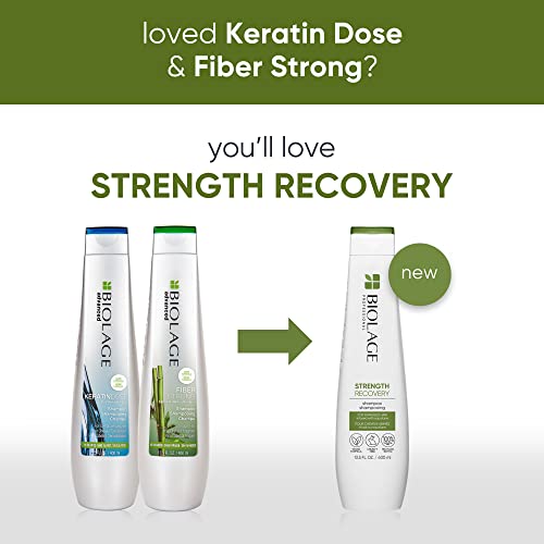 BIOLAGE Strength Recovery Shampoo | Gently Cleanses & Reduces Breakage | For Damaged & Sensitized Hair Types | Vegan | Cruelty-Free | Valentines Day Gift For Her
