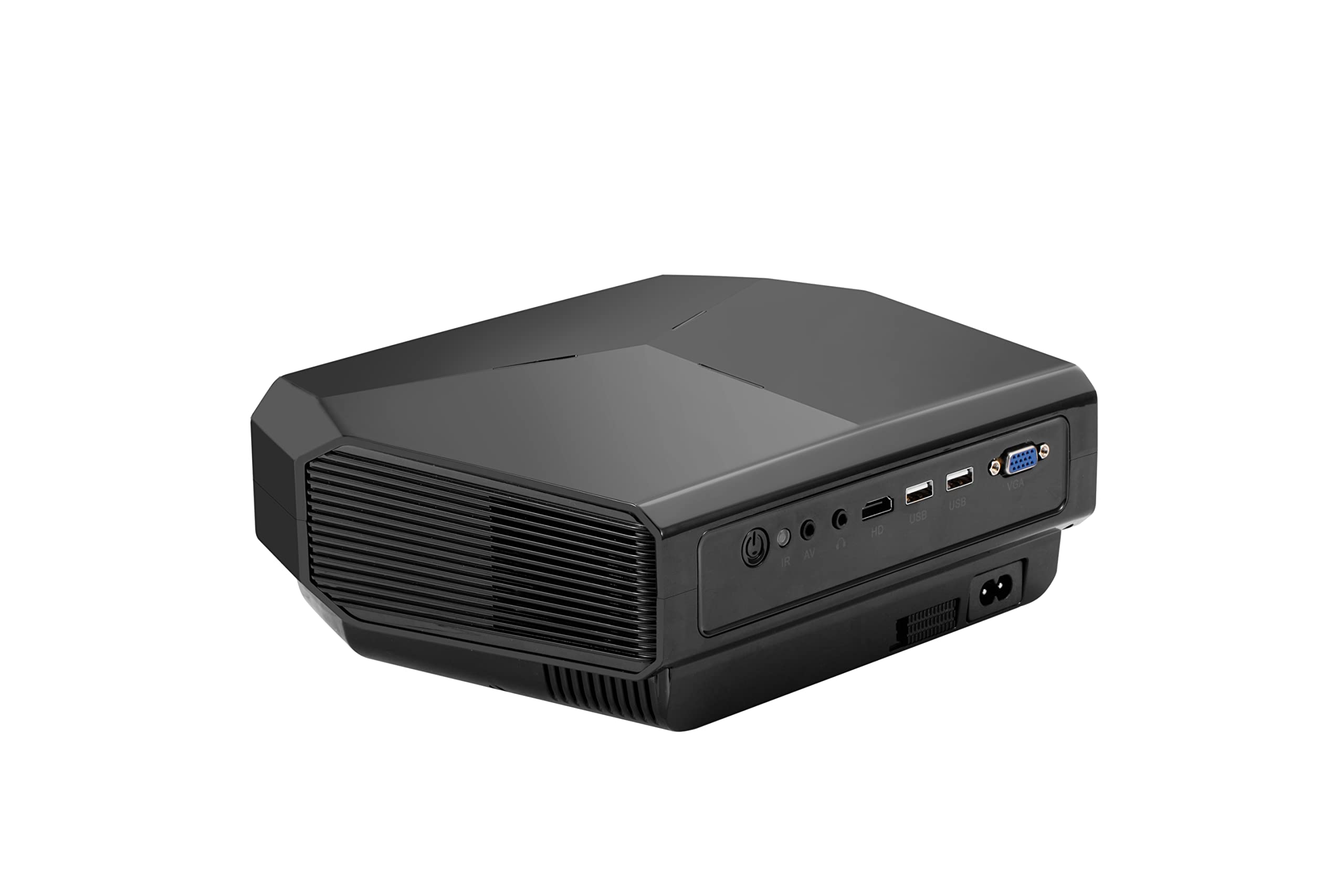 LED Projector 1080P, Full HD Video Movie Projector for Business PowerPoint Presentation Home Theater, Compatible with Laptop Phone Android TV AV HDMI USB