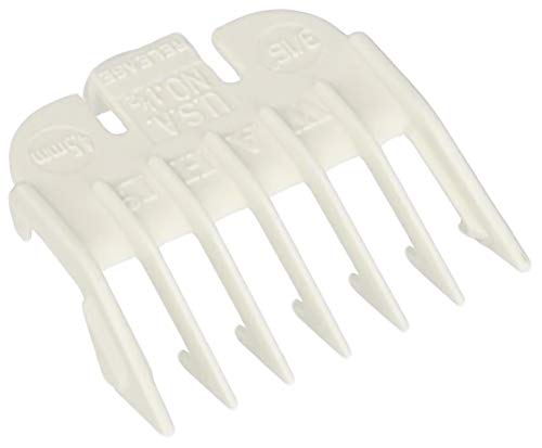 Wahl Professional Color Coded Comb Attachment #3139-101 - White #11/2 - 3/16" (4.5mm) - Great for Professional Stylists and Barbers