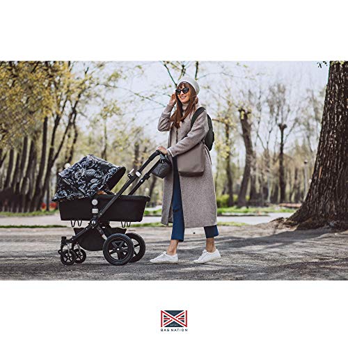 Bag Nation Extra Large Diaper Bag Backpack with Changing Station | Ideal for Twins or 2 Babies | Unisex 3 in 1 with Stroller Straps | Holds All Your Baby’s Essentials (Black)
