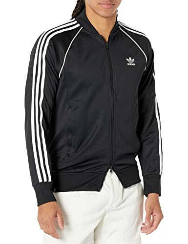 adidas Originals mens Adicolor Classics Primeblue SST Track Jacket Black/White Large