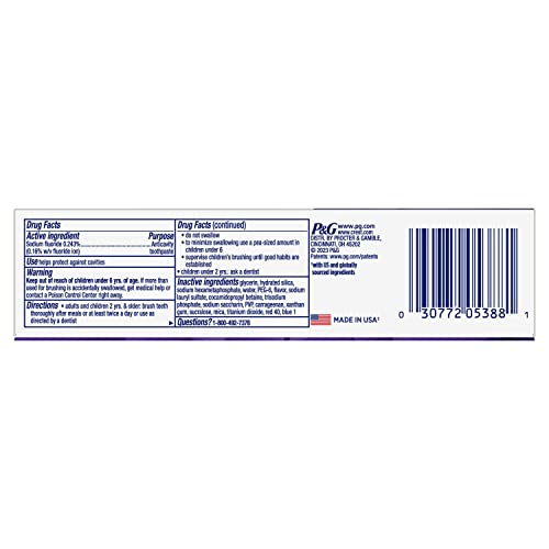 Crest 3D White Brilliance Teeth Whitening Toothpaste, Luminous Purple, 3.5 oz, Pack of 3