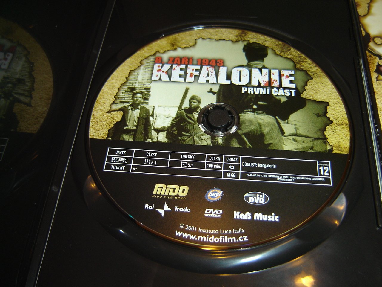 Cefalonia (2 DVD Set) - September 8 1943 Part 1-2. / Kefalonie, 8. září 1943 I. - II. Part / Audio: Italian, Czech