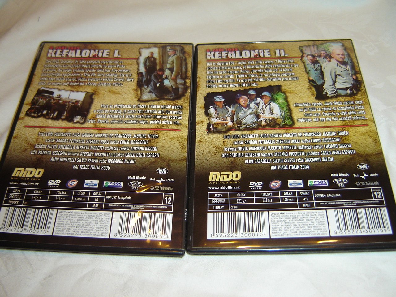Cefalonia (2 DVD Set) - September 8 1943 Part 1-2. / Kefalonie, 8. září 1943 I. - II. Part / Audio: Italian, Czech