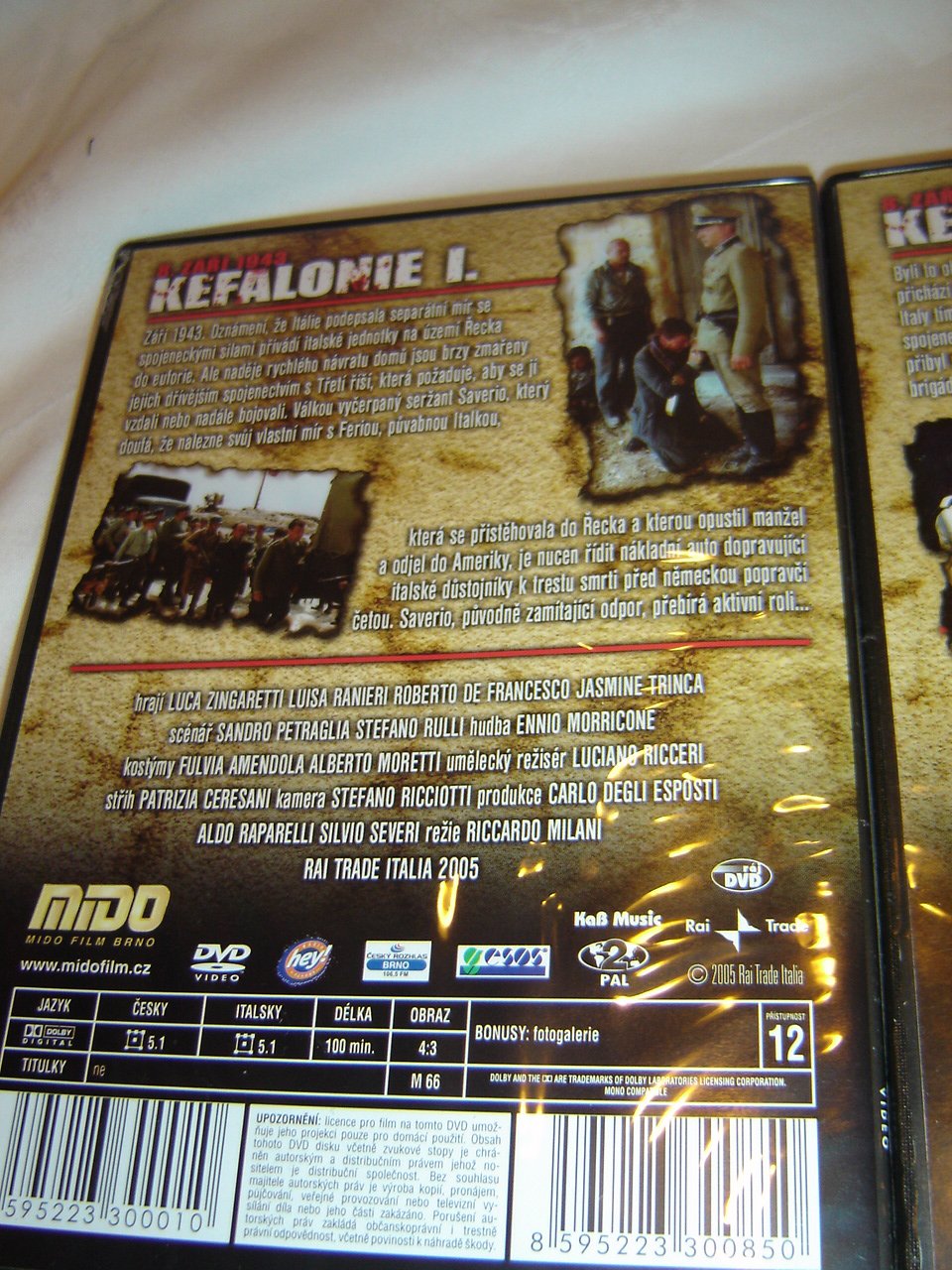 Cefalonia (2 DVD Set) - September 8 1943 Part 1-2. / Kefalonie, 8. září 1943 I. - II. Part / Audio: Italian, Czech