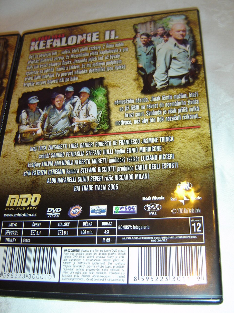 Cefalonia (2 DVD Set) - September 8 1943 Part 1-2. / Kefalonie, 8. září 1943 I. - II. Part / Audio: Italian, Czech