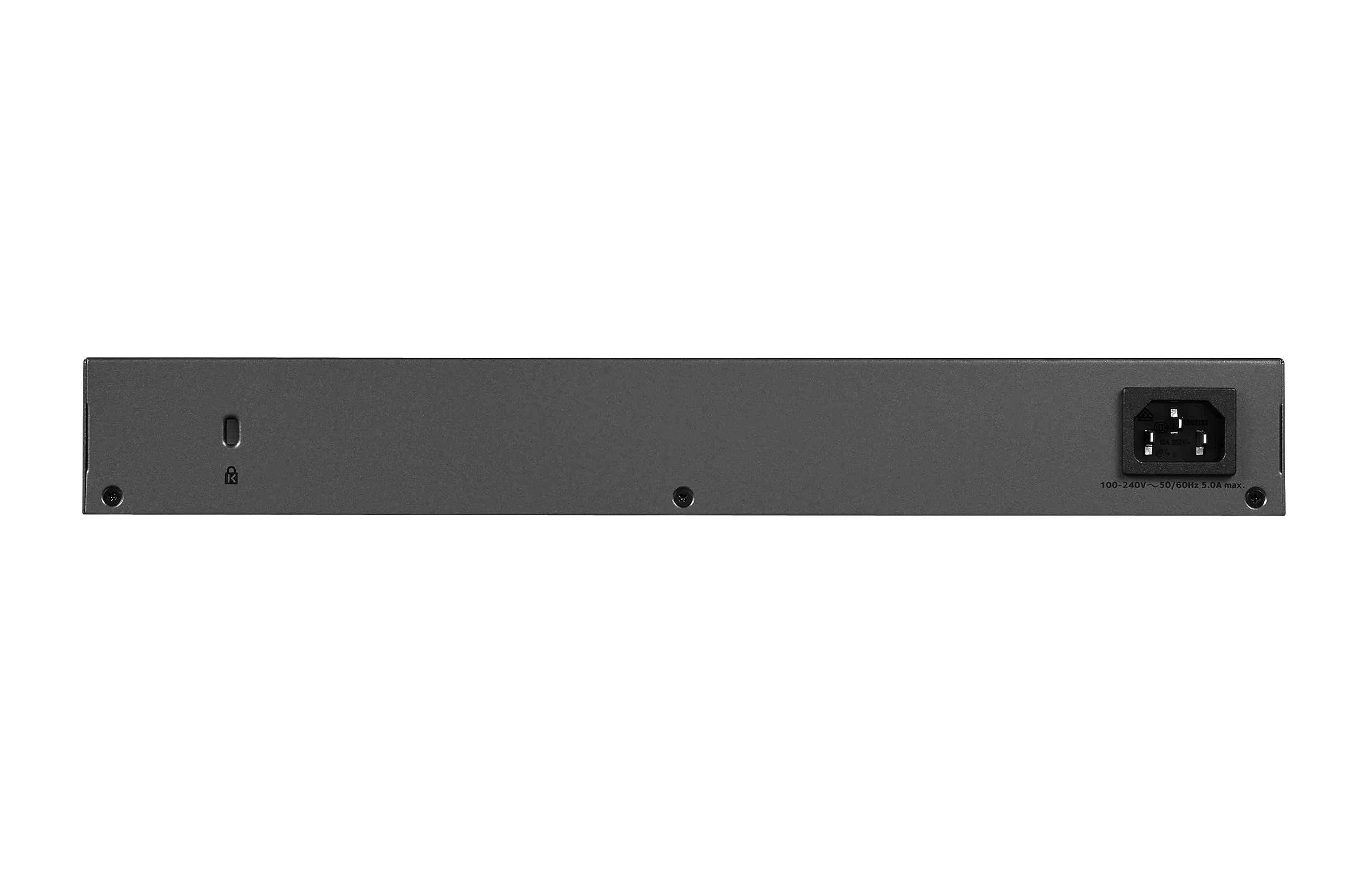 NETGEAR 10-Port Gigabit Ethernet Smart Managed Pro PoE Switch (GS510TPP) - with 8 x PoE+ @ 190W, 2 x 1G SFP, Desktop/Rackmount, and ProSAFE Lifetime Protection, Black