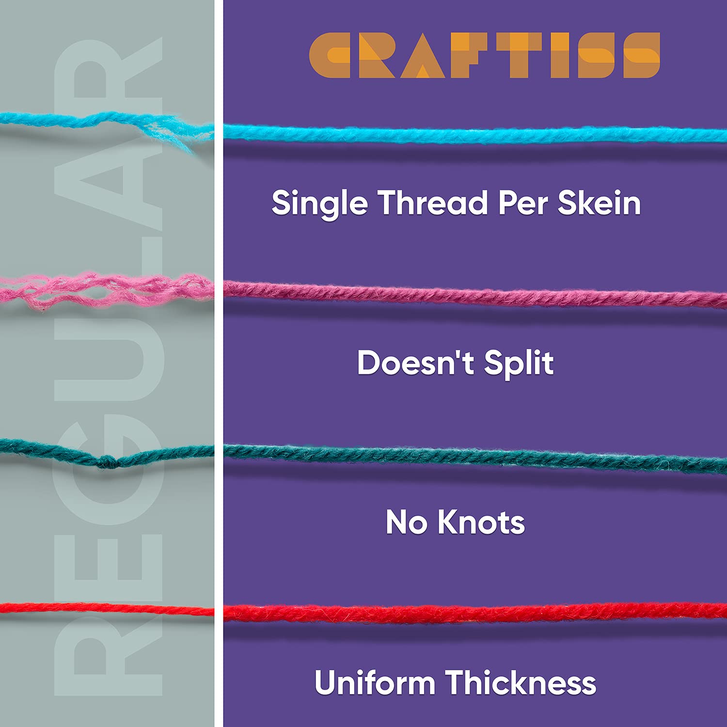 Сrochet Kit 16x20g Acrylic Yarn Skeins with 2 Hooks, 2 Weaving Needles and 4 Stitch Makers - 700 Yards of Soft Yarn for Crocheting and Knitting Craft Project, Assorted Starter Yarn Bulk Pack