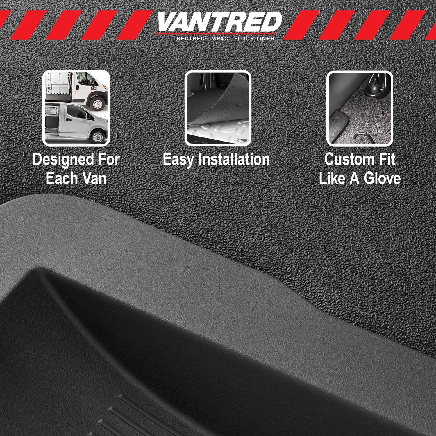 BedRug VanTred VTRF92 fits 92-14 E-SERIES STANDARD